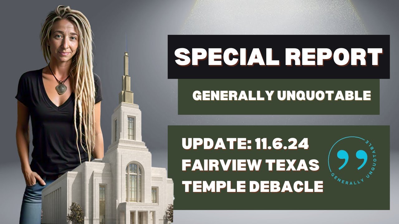 Special Report: Background and Updated News Fairview Texas Temple - YouTube