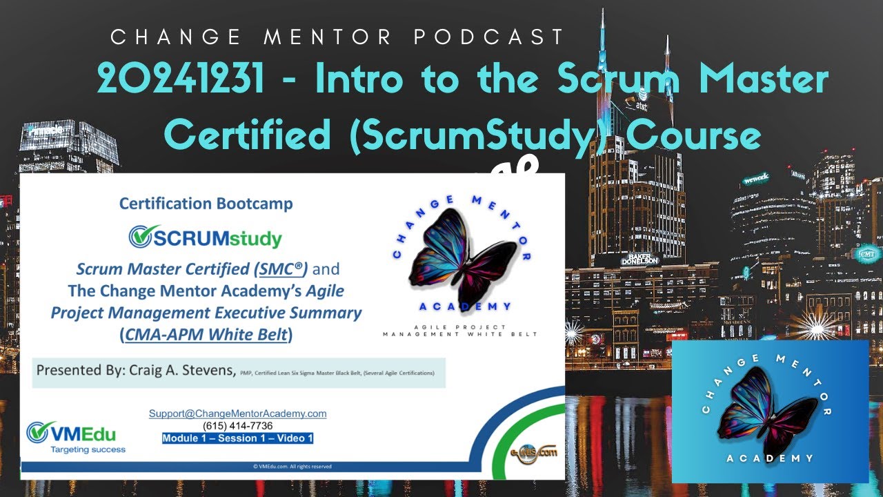 Introduction to the Scrum Master Certified Course (ScrumStudy) - YouTube
