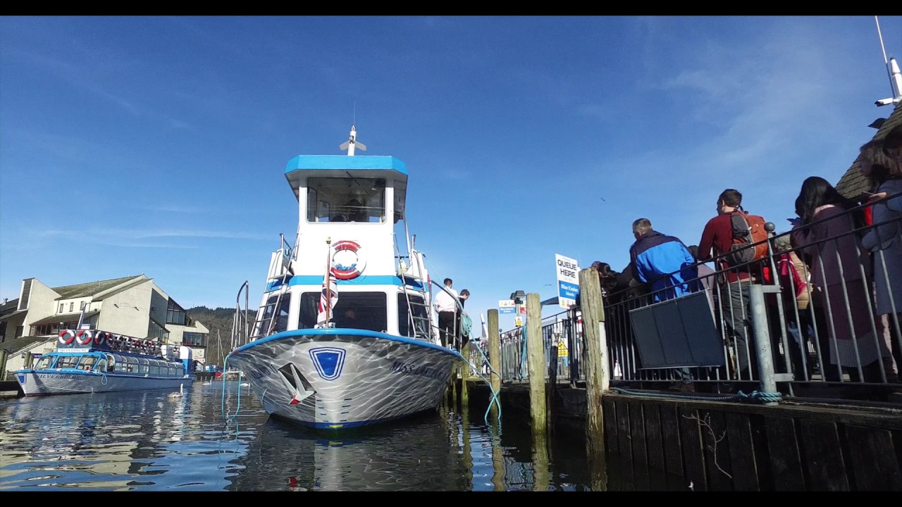 Windermere Lake Cruises Bowness Pier Spring 2017 - YouTube