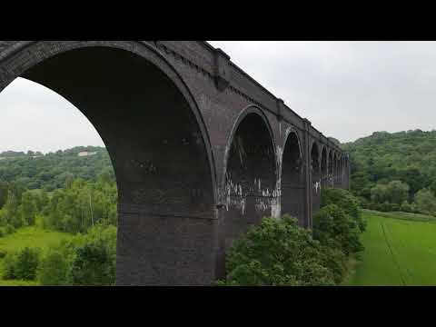 Conisbrough Viaduct - a detailed view - YouTube