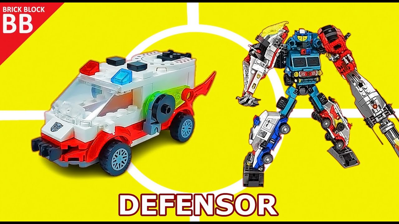 5 in 1 Combiner : Protectobot First Aid ⚡️ Speed build Lego ...