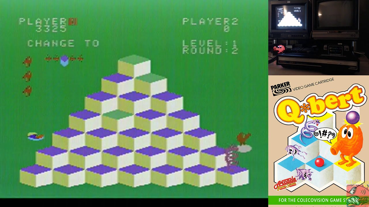 Q*Bert (Skill 1) [COLECOVISION] 201,580 - YouTube
