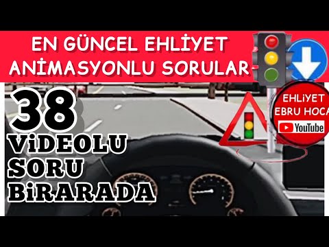 YENİ EN GÜNCEL ANİMASYONLU EHLİYET SINAV SORULARI/ DETAYTLI ANLATILDI/ #ehliyetanimasyonlusorular