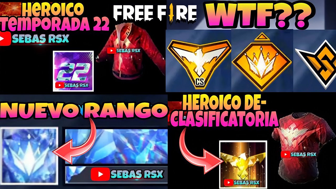 CAMISETA HEROICO TEMPORADA 22/ NUEVA CAMISETA HEROICO DUELO DE ESCUADRAS FREE FIRE ...