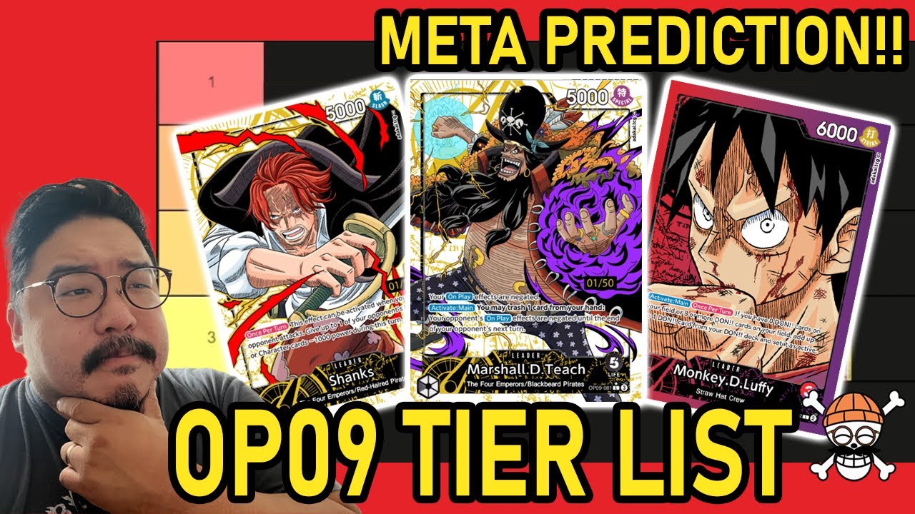[OP09] LETS TALK OP09!! Tier List Video!!! | One Piece TCG - YouTube
