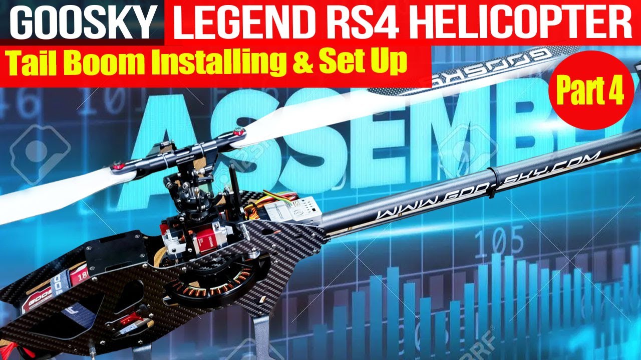 Goosky RS4 Build Part 4 | Tail Boom Installing & Set Up - YouTube