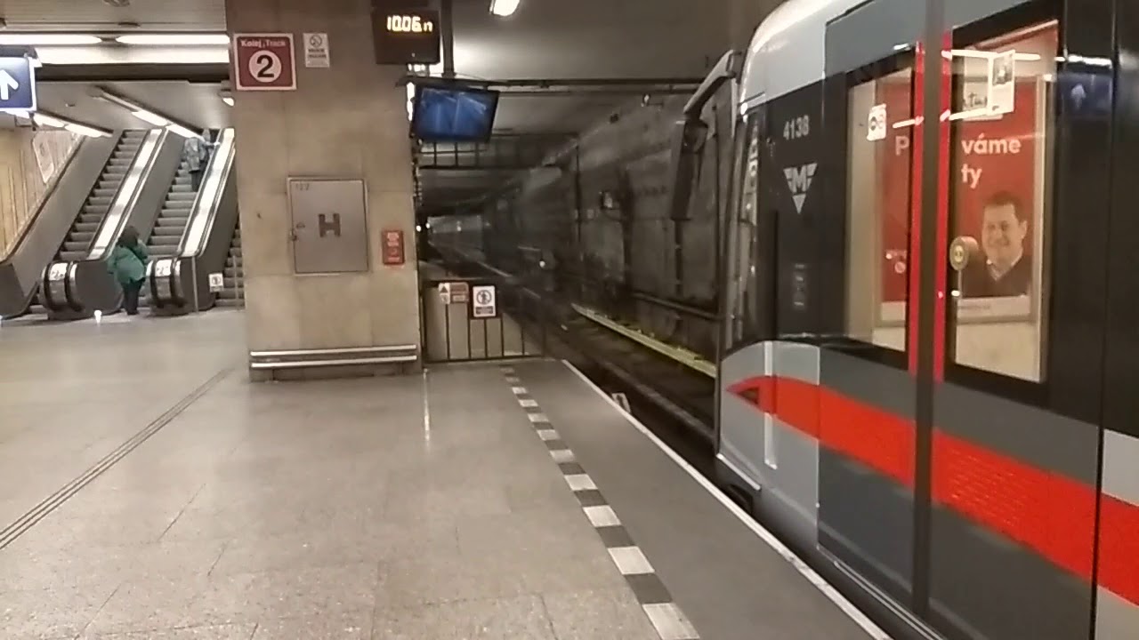 Pražské Metro je česky a obratiště haje - YouTube