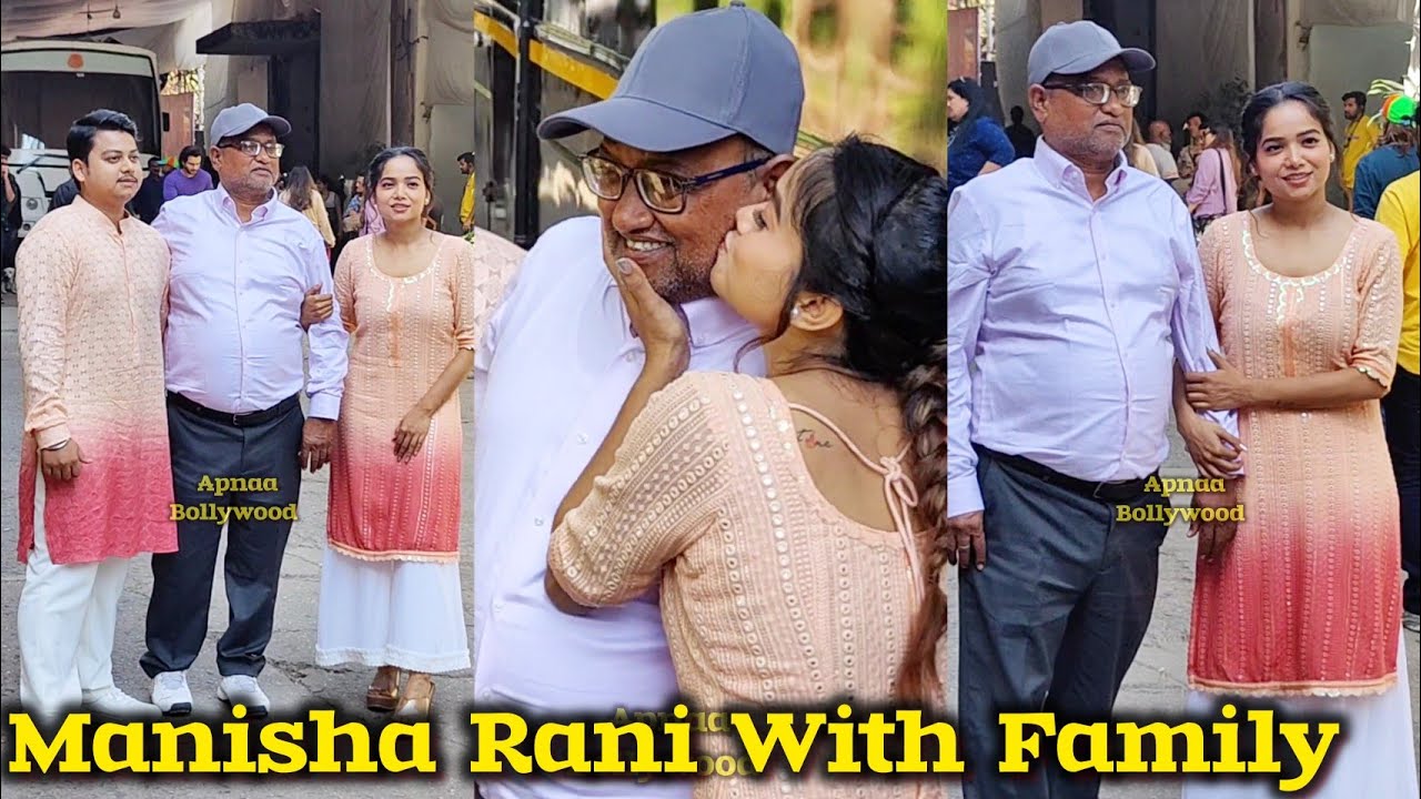 Manisha Rani Lovely and Happy Moments with Father and Brother Rohit at ...