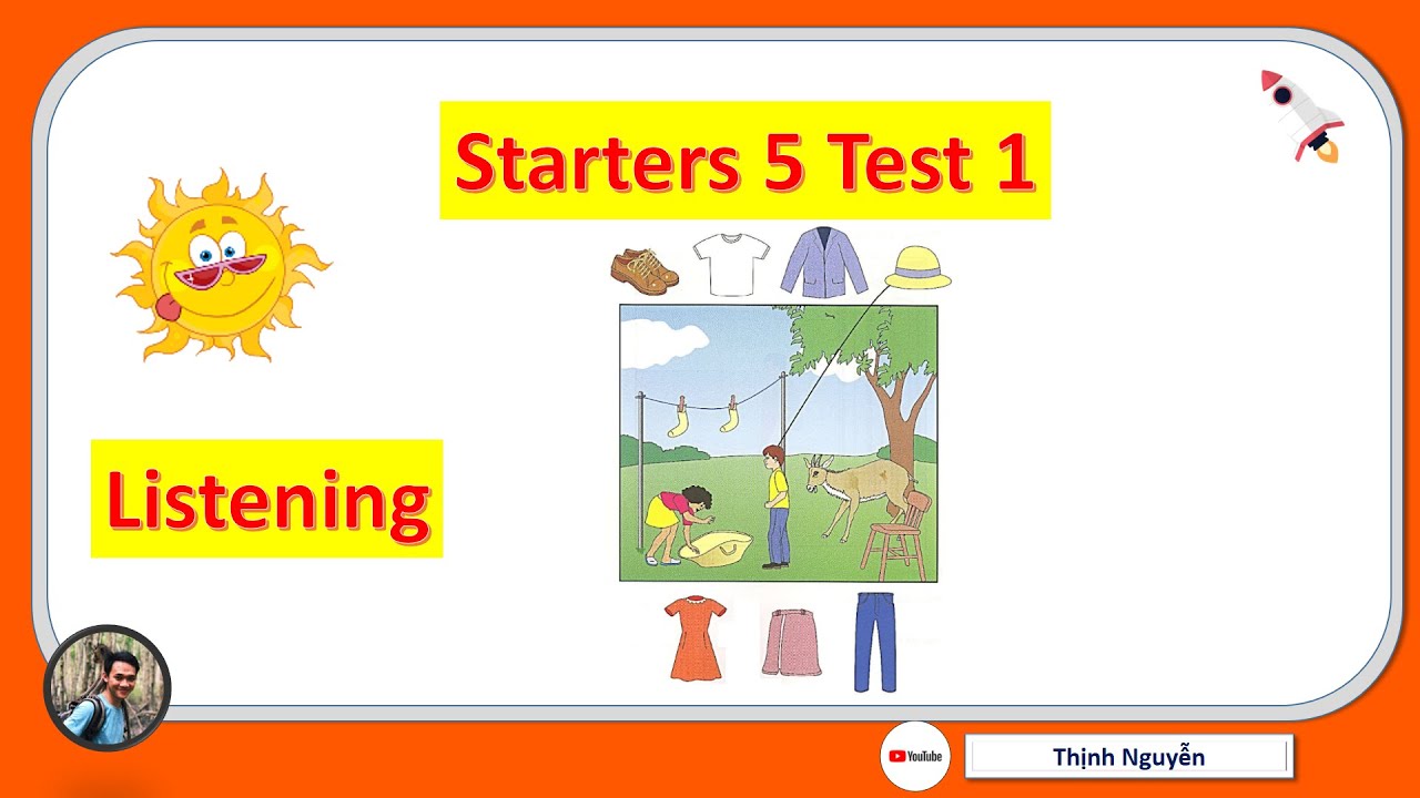 Starters 5 Test 1 I Tải đề bên dưới mô tả! - YouTube