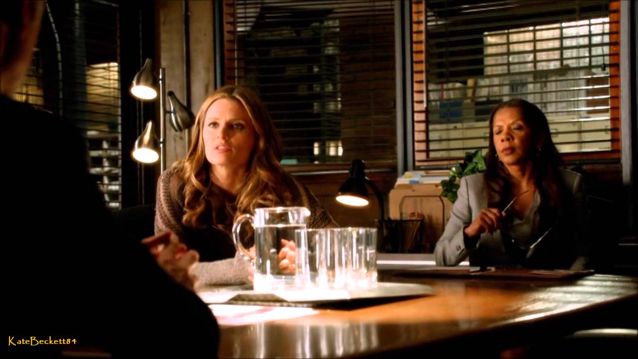 Castle 6x04 "Number One Fan" Beckett & Gates, speak with Mr Stokes (HD ...