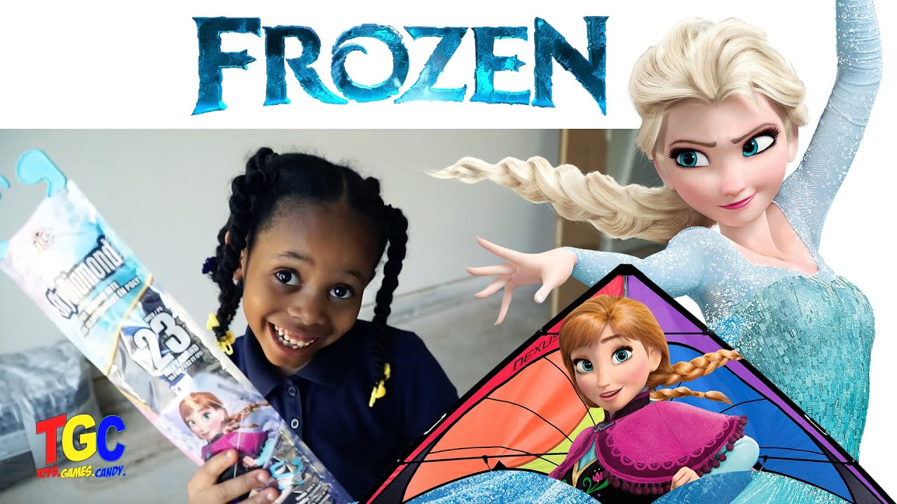 Disney Anna Frozen Kite Flying - YouTube