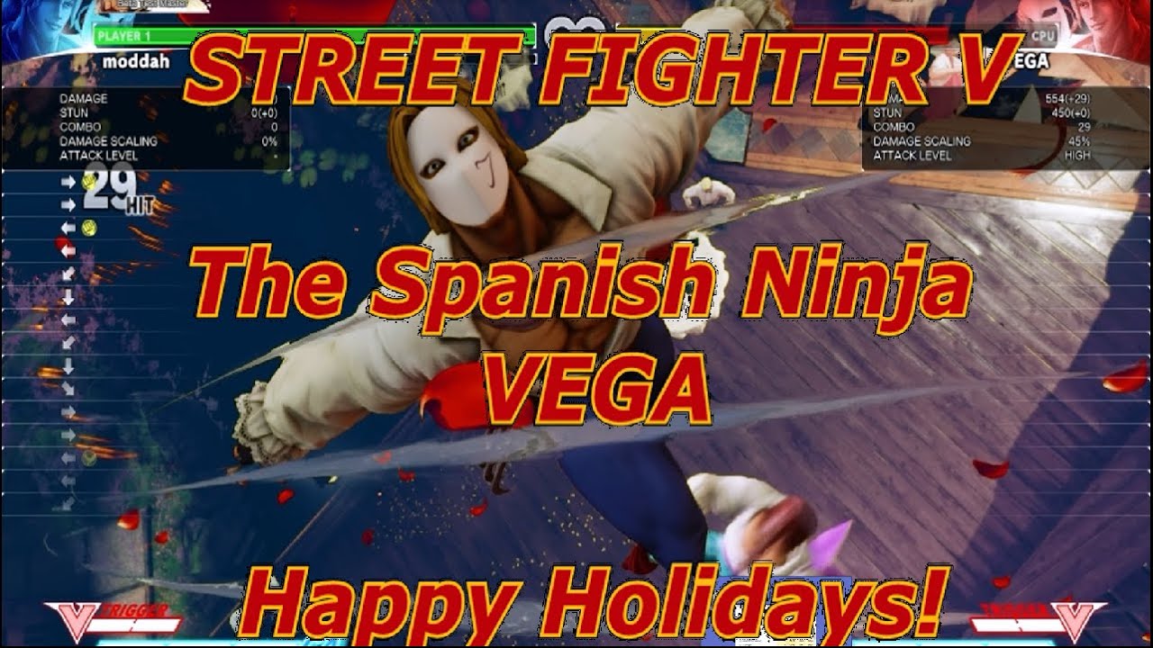 SFV | VEGA "The Spanish Ninja" | Happy Holidays! [1080p60fpsHD] - YouTube