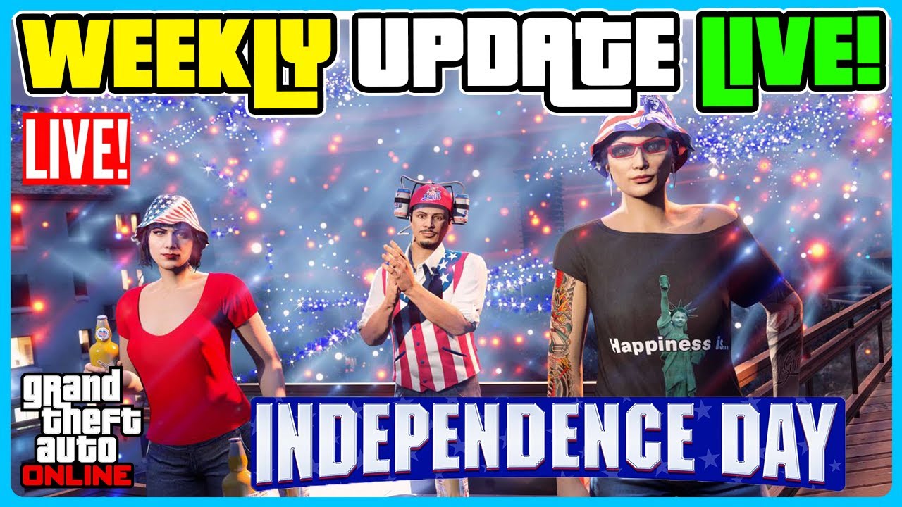 GTA Online Weekly Update Live! 4th Of July Event! - YouTube
