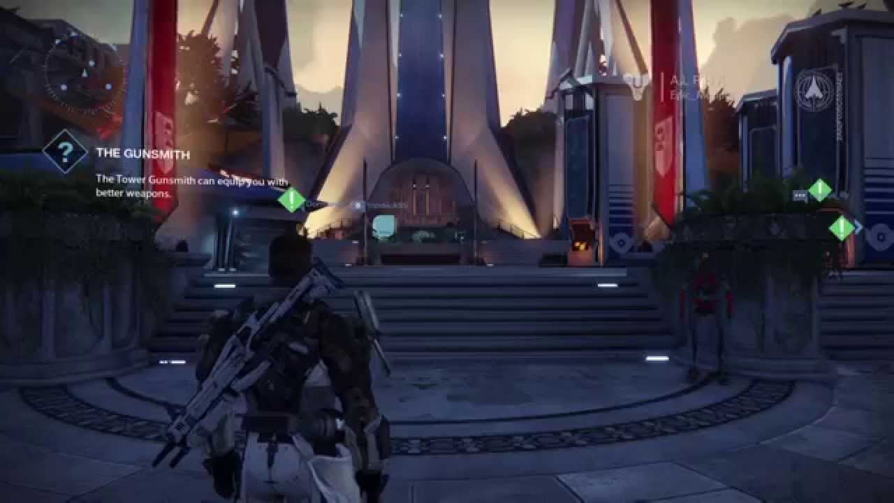Destiny First Look Alpha: Exploring "The Tower" - YouTube