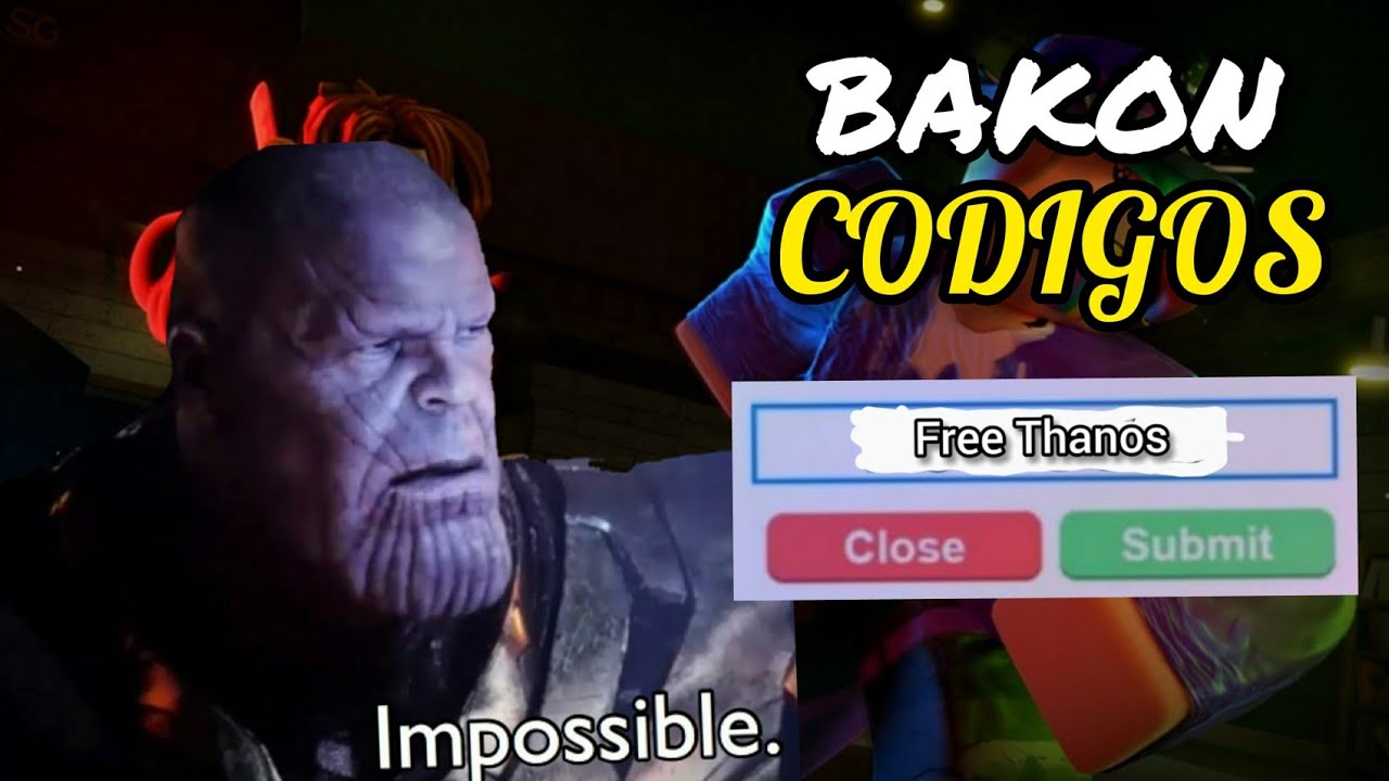 #ThanosActualizate Codigos para bacon en roblox l sebagamertag70 - YouTube