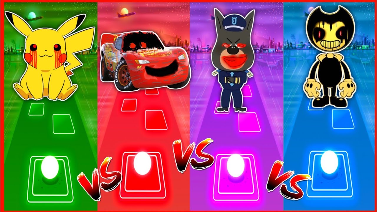 Pikachu Exe vs Lightning McQueen Exe vs Sheriff Labrador Exe vs Bendy ...