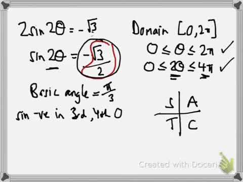 Trig Equations Part 1 - YouTube
