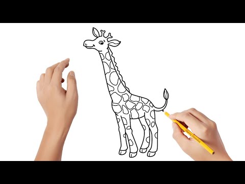 Como desenhar uma girafa
