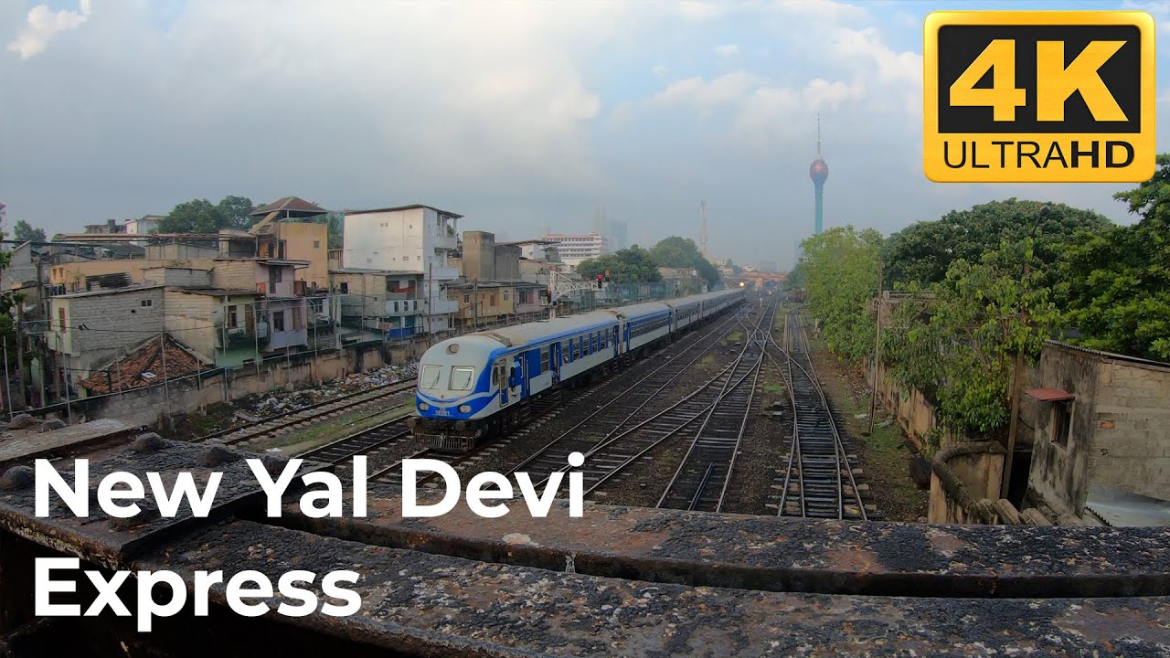 4K UHD - New Yal Devi Express Train with Class S13 DMU in Sri Lanka ...
