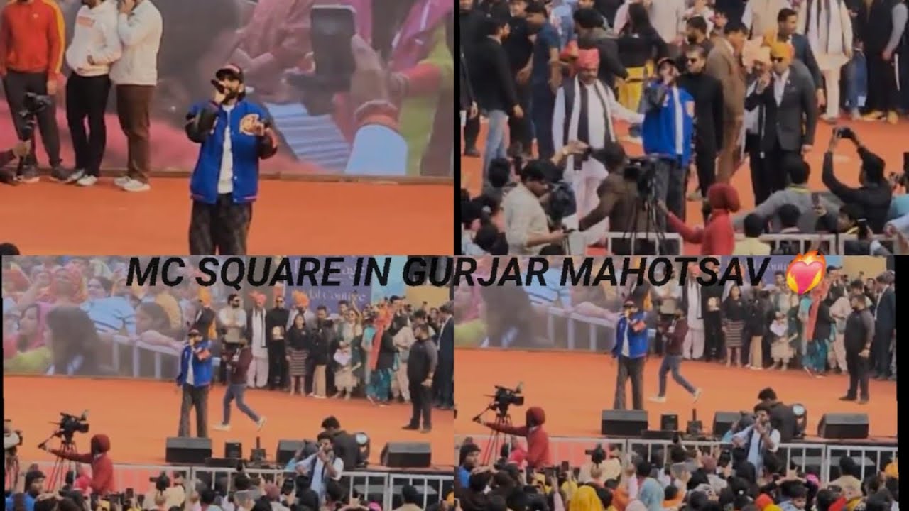 Mc Square in Gurjar mahotsav 🔥 ️💪🏻💪🏻 #mcsquare #mcsquare @mc_square7000 ...