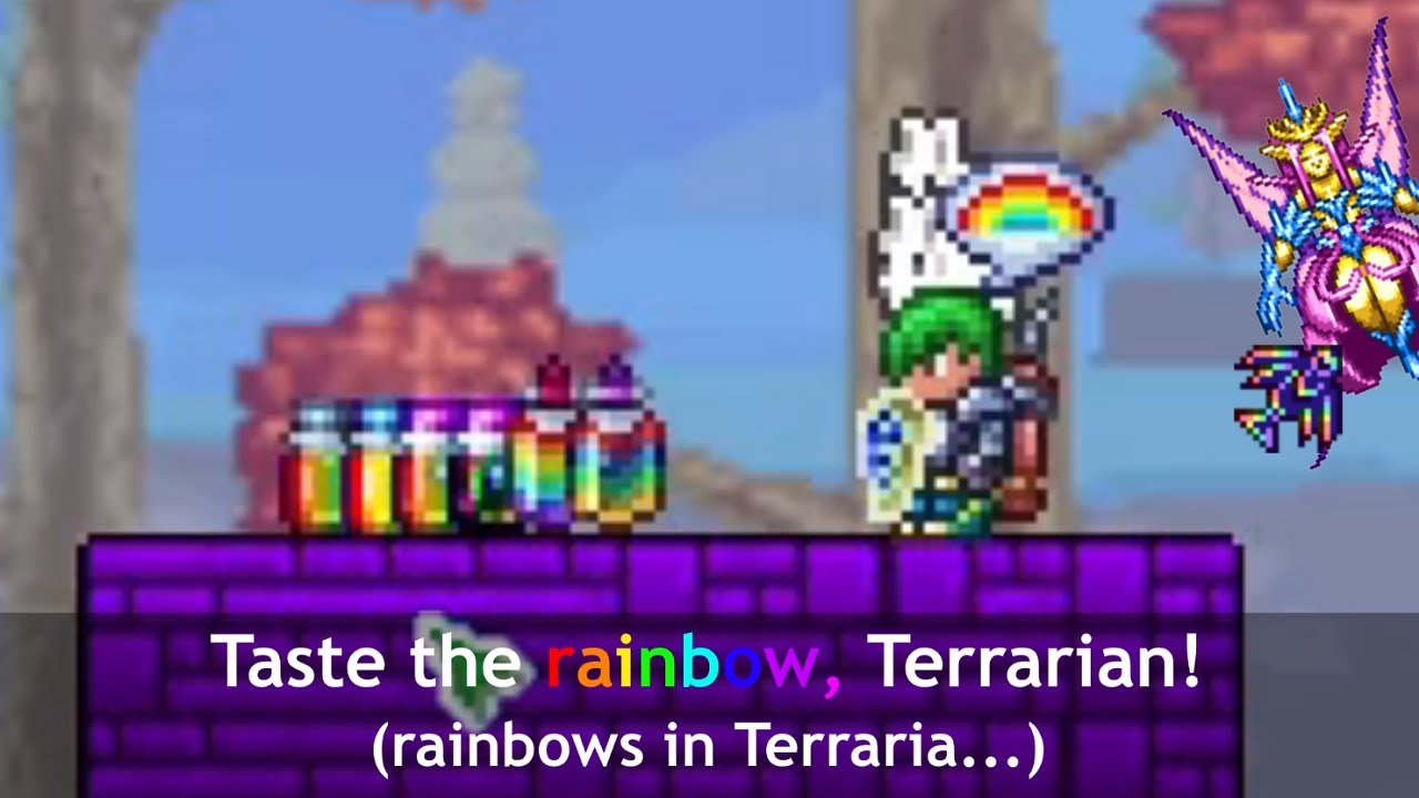 Terraria + Rainbow = Infinite amount of items, and beyond... - YouTube