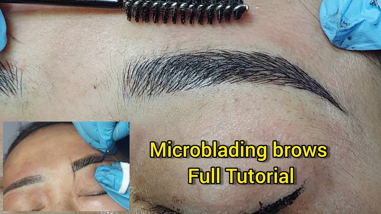Microblading Tehnik Full Tutorial - YouTube
