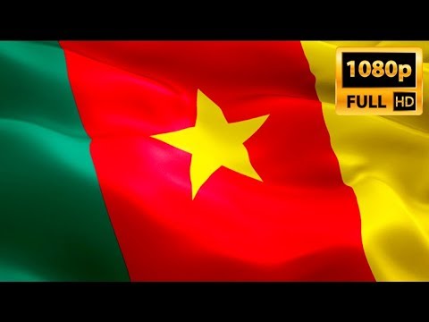 Cameroon waving flag. National 3d Yaounde flag waving. Sign of Cameroun ...