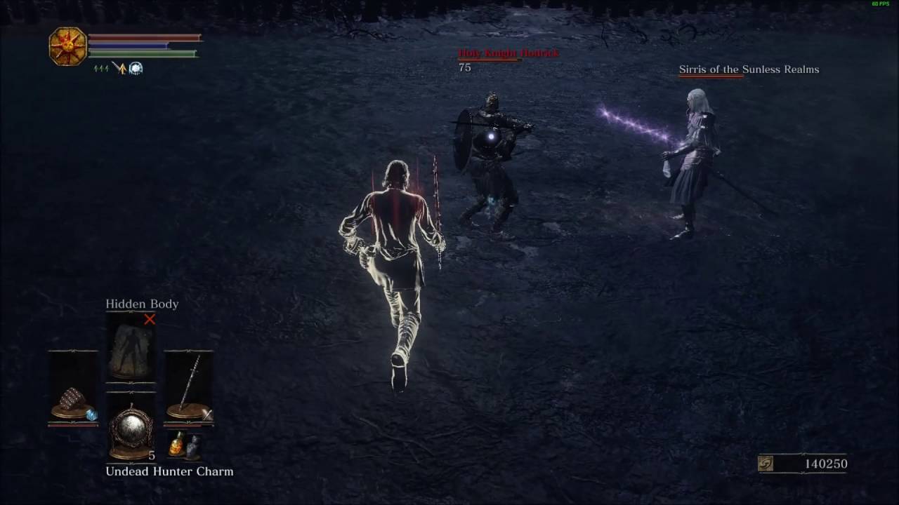 Dark Souls 3 PVE - Cheesing Holy Knight Hodrick, Soul Level 1, NG+7 ...
