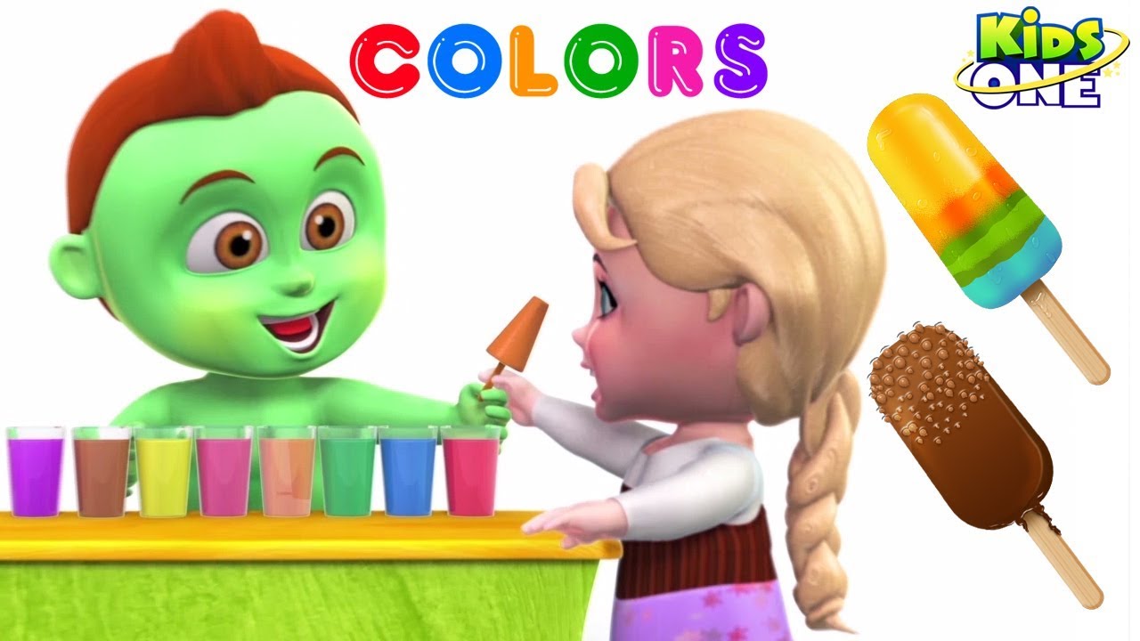 Learn COLORS with ICE CANDY | Greeny Kiddo Teach Colors for Children ...