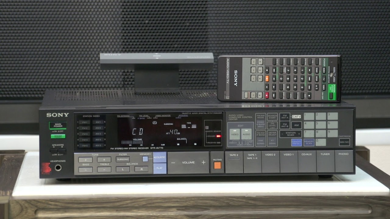 SONY STR-AV770 - YouTube
