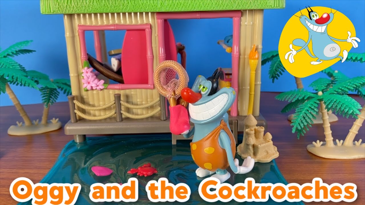 हिंदी Oggy and the Cockroaches: Comedy Scene | Beach Vacation | Oggy ...