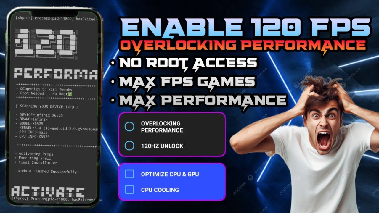 Max Brevent 120 FPS Gaming Module For Low-End | Max Performance ° Optimize CPU & GPU - 100% ...