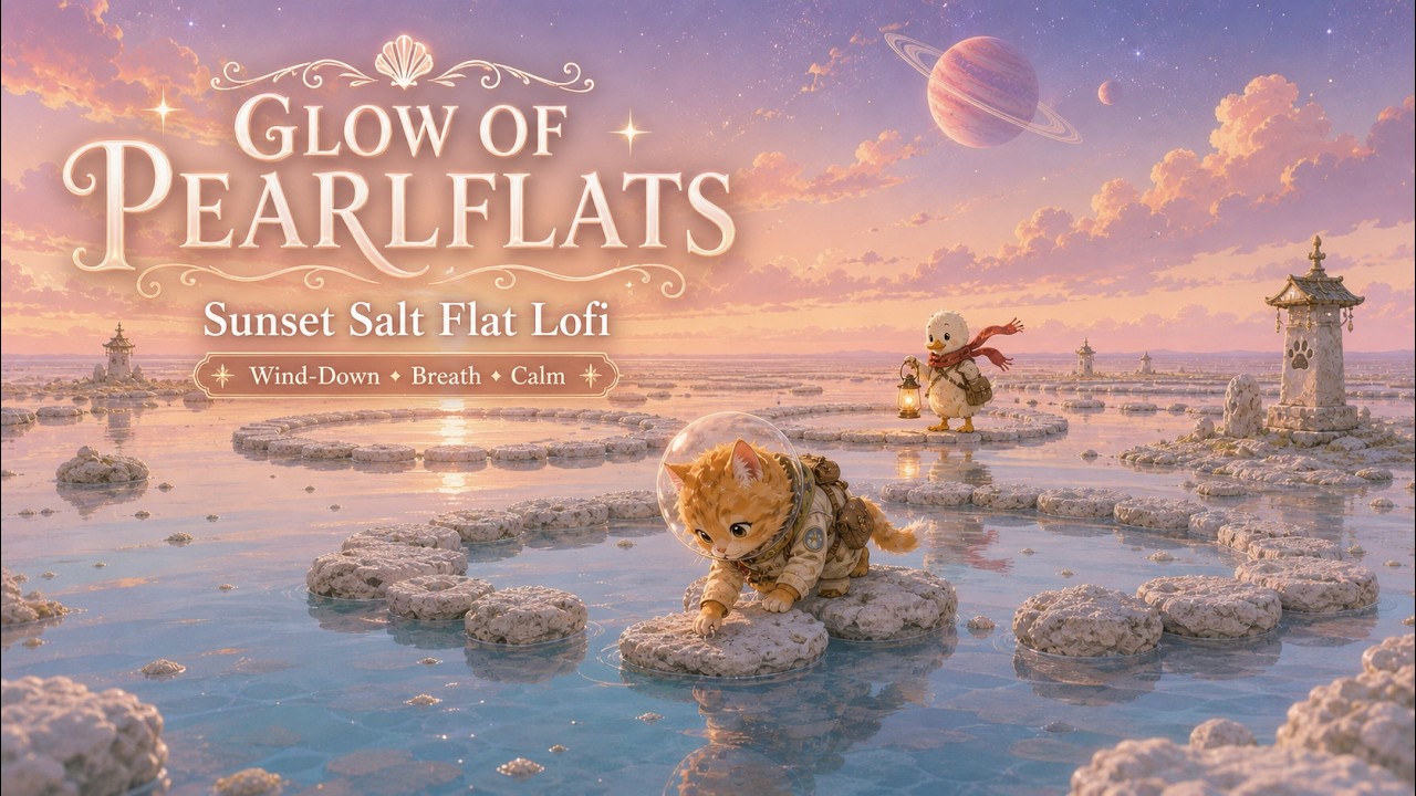 Glow of Pearlflats | Sunset Salt Flat Lofi for Wind-Down, Breath & Calm ...