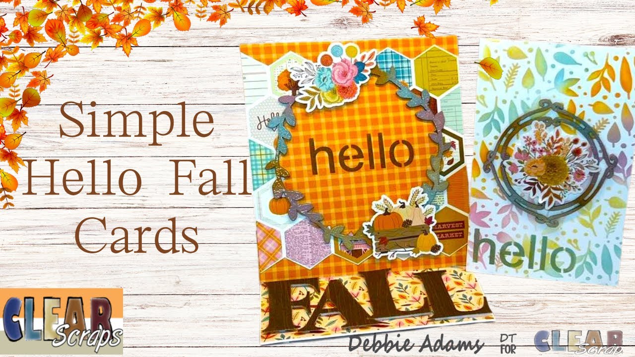 Simple Hello FALL cards - YouTube