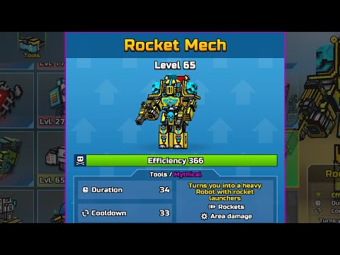 Destruction with Rocket Mech | Pixel Gun 3D - YouTube