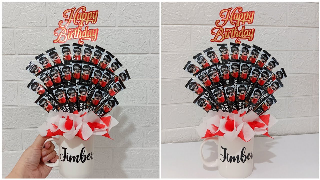 DIY COFFEE BOUQUET IN A MUG | DIY GIFT IDEAS - YouTube