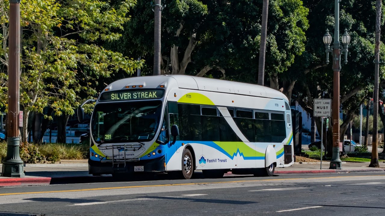 Foothill Transit 2009 NABI 42 BRT CNG #F1701 - Ride Video - YouTube