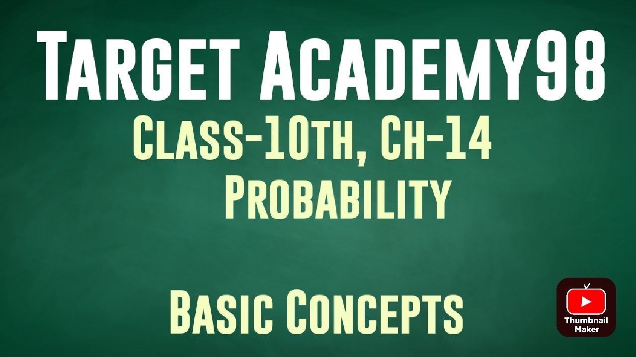 Probability Basic Concepts - YouTube