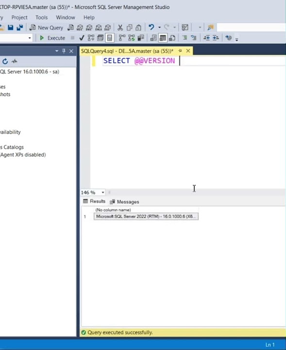 Sqlscript Check Sql Server Version Vai Query Sqlforbeginners Sqldatabase Dataanalytics Youtube