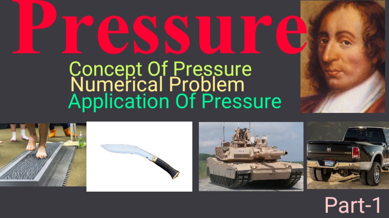 Pressure , Application of Pressure and Numerical problem.. @G.T ...