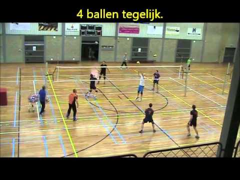 Volleyball exercises with multiple balls at once. Drill 3. - YouTube