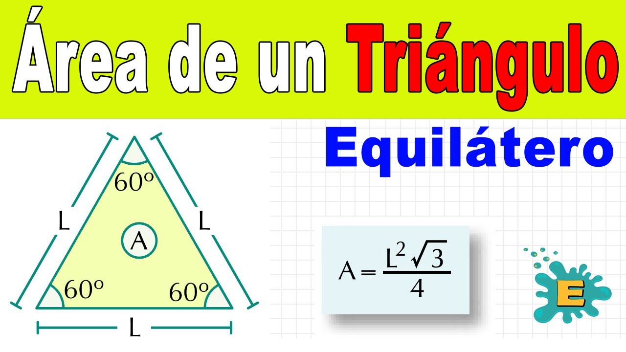 🔺ÁREA DEL TRIÁNGULO EQUILÁTERO - YouTube