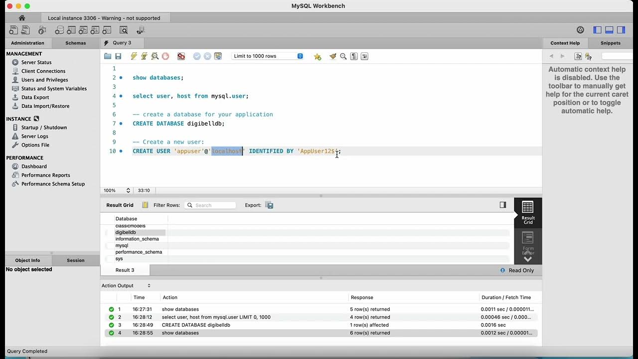 MYSQL - Connecting database from SQL Workbench | MYSQL Tutorials - YouTube