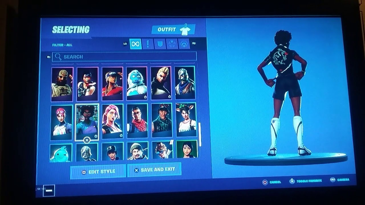 Fortnite locker tour 1000$$$ - YouTube