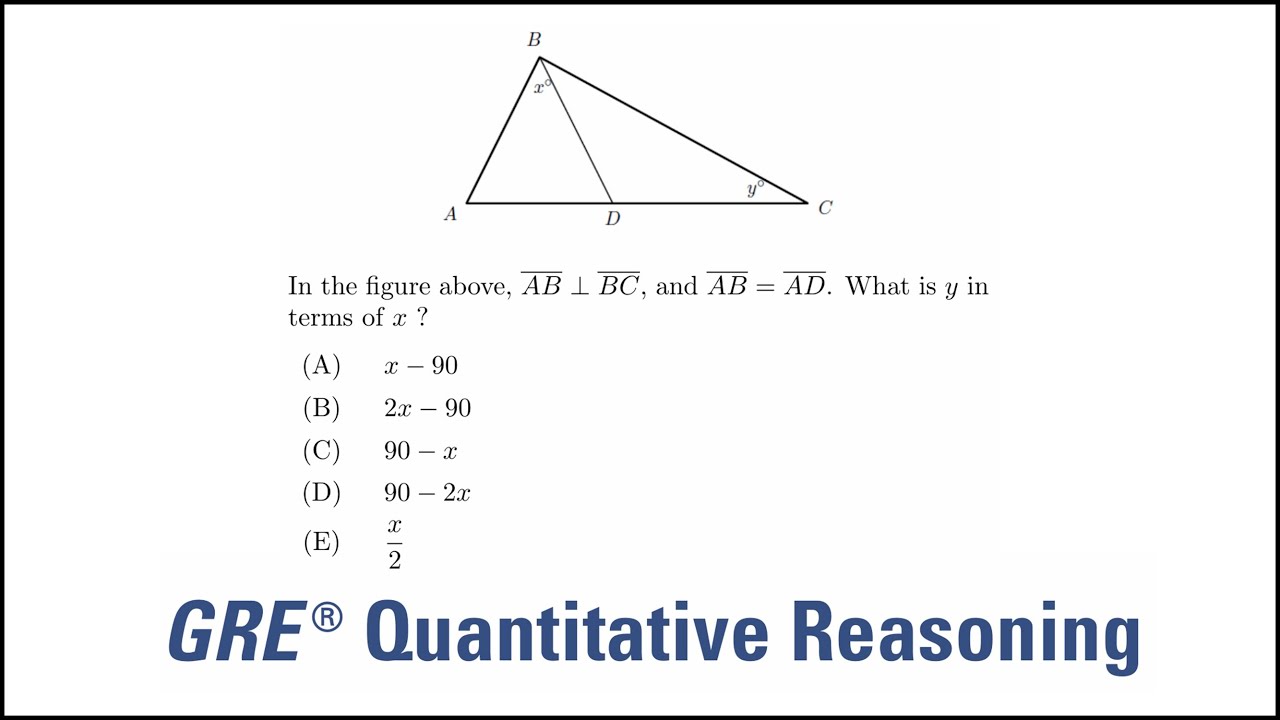 Triangles and angles: GRE quantitative reasoning practice question#21 ...