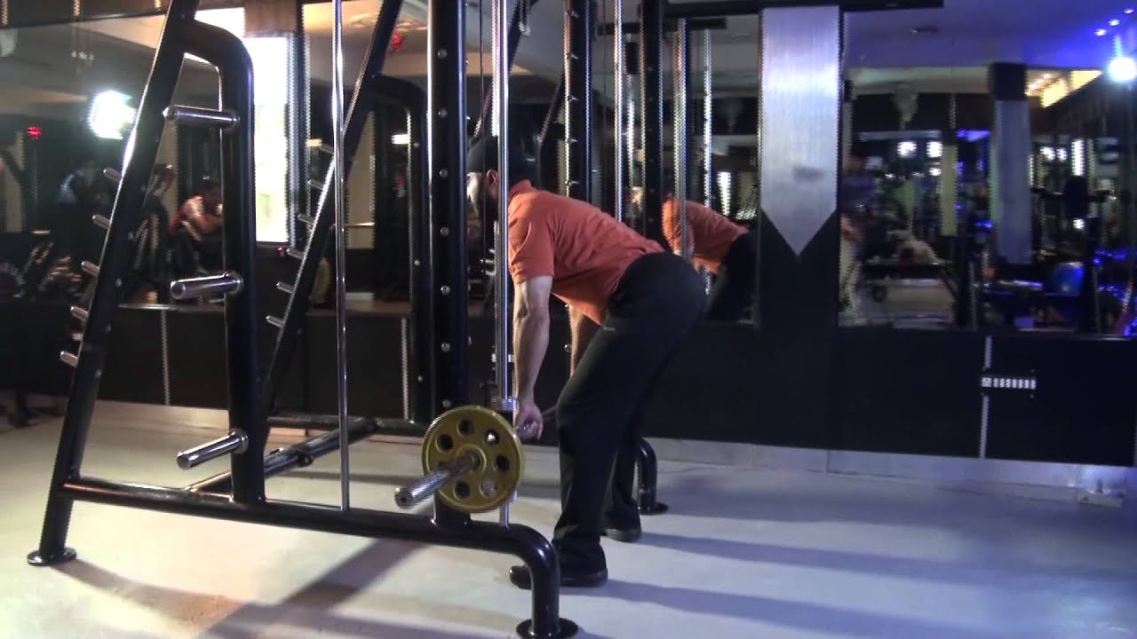 BACK (UPPER) - Bentover Reverse Rows On Smith Machine - YouTube