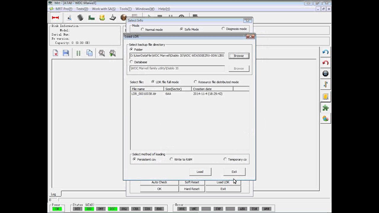 How to use MRT Pro to Create LDR and Load LDR on Western Digital HDD ...