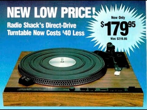 One channel out on a Realistic LAB-440 turntable - YouTube