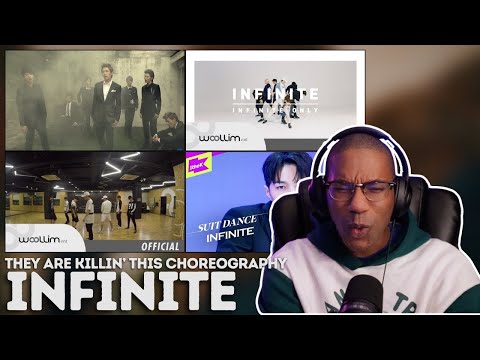 INFINITE | 'Paradise' MV, 'The Eye' & 'Bad' Dance Practice + 'New Emotions' Suit Dance REACTION