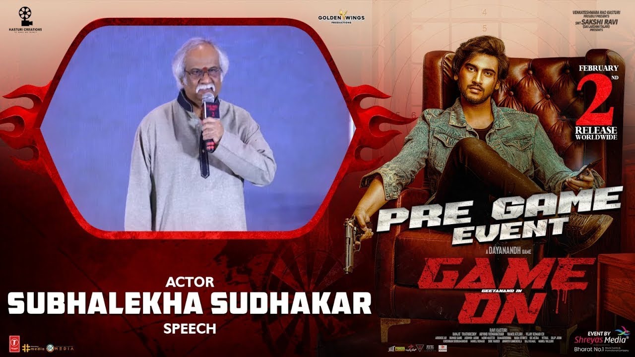 Actor Subhalekha Sudhakar Speech at GAME ON Pre Game Event | Geetanand ...